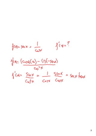 Calculus 303 High Order Derivatives and Trigonometry | PDF