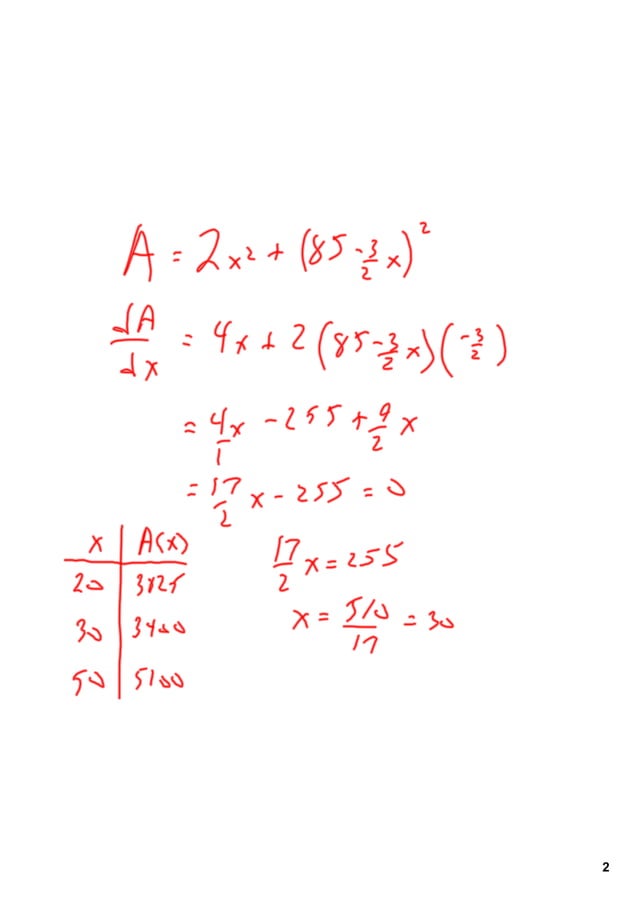 Calculus 408 Optimization, Min Max Theorem | PDF