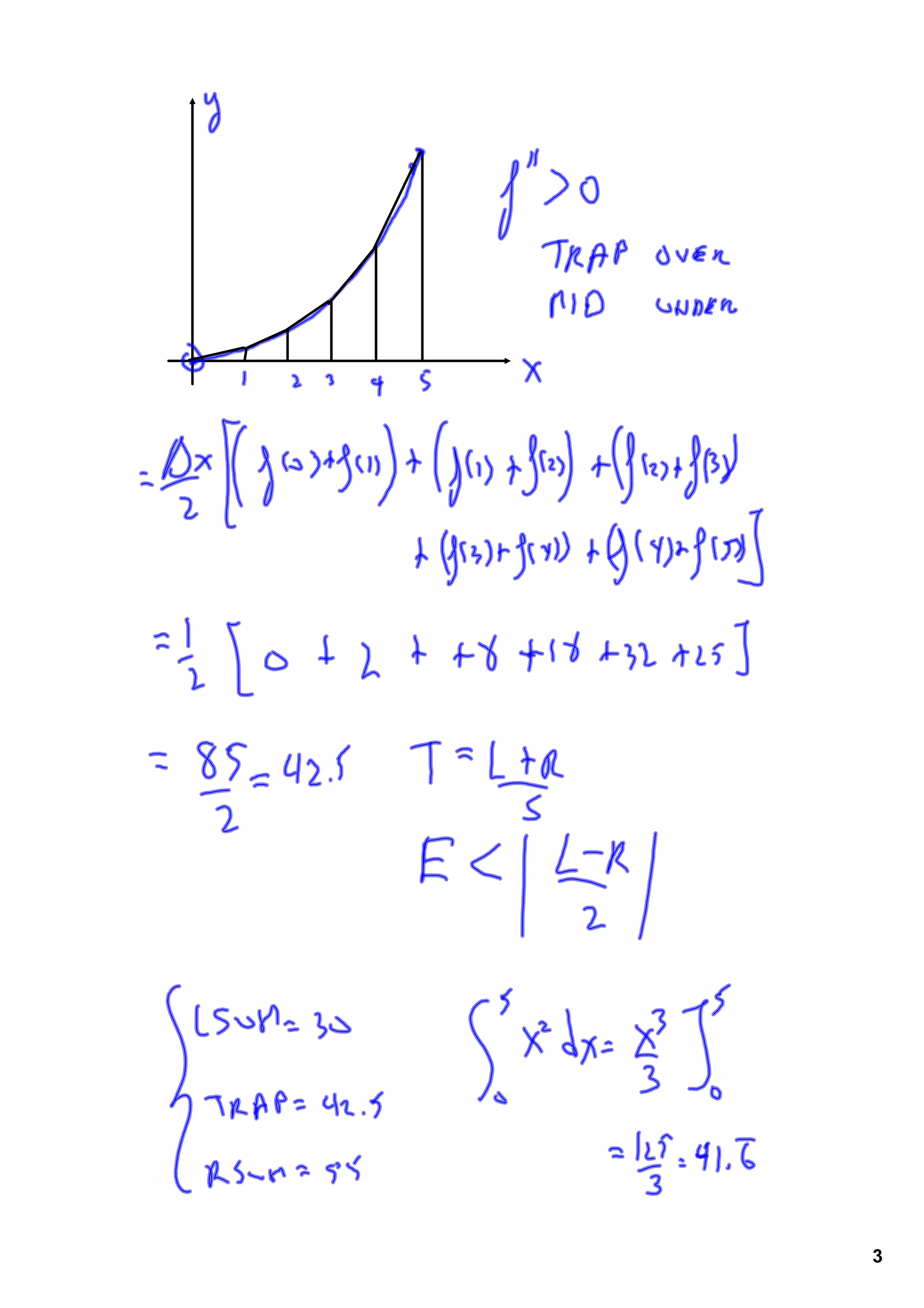 Calculus 505 Left, Right, Trap Riemann Sums! | PDF