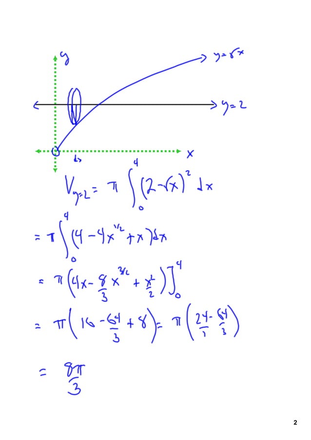 AP Calculus 602 Volumes of Revolution: Disk Method | PDF