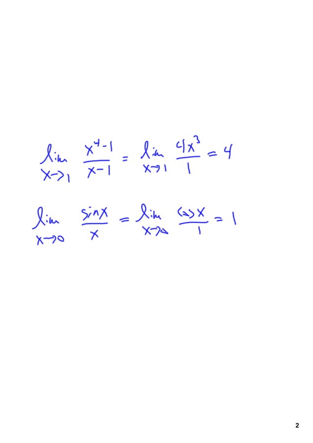 ap calculus bc 801: L'Hopital's Rule! | PDF