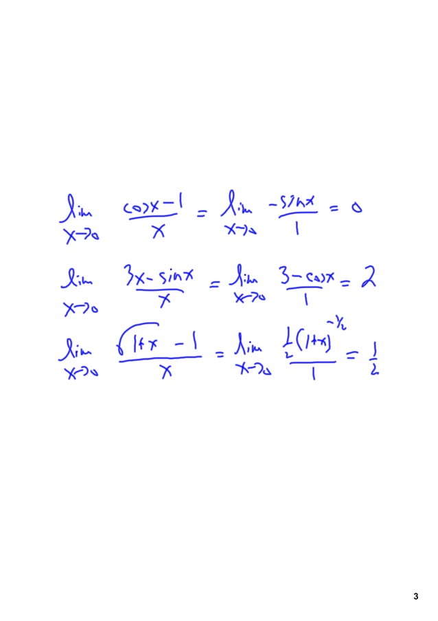 ap calculus bc 801: L'Hopital's Rule! | PDF