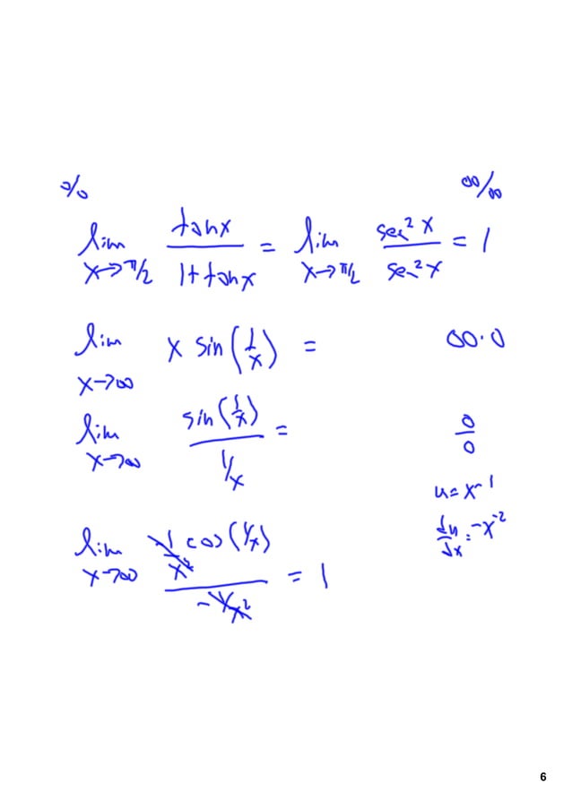 ap calculus bc 801: L'Hopital's Rule! | PDF