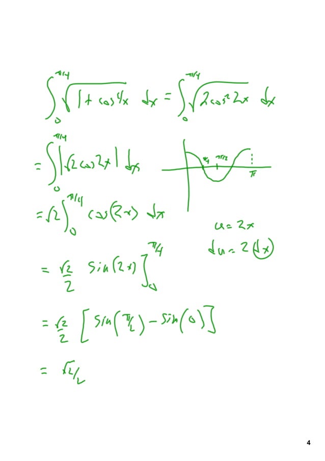 AP Calculus BC 807: Integrals of Trigonometric Powers! | PDF