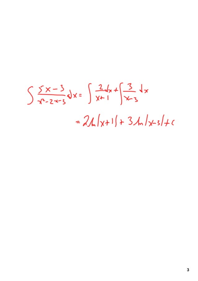 AP Calculus BC 809: Partial Fractions | PDF