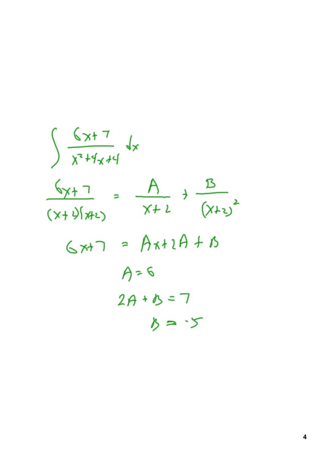 AP Calculus BC 809: Partial Fractions | PDF