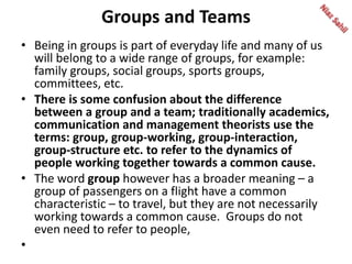 Team building and leadership (TBL) complete note | PPTX