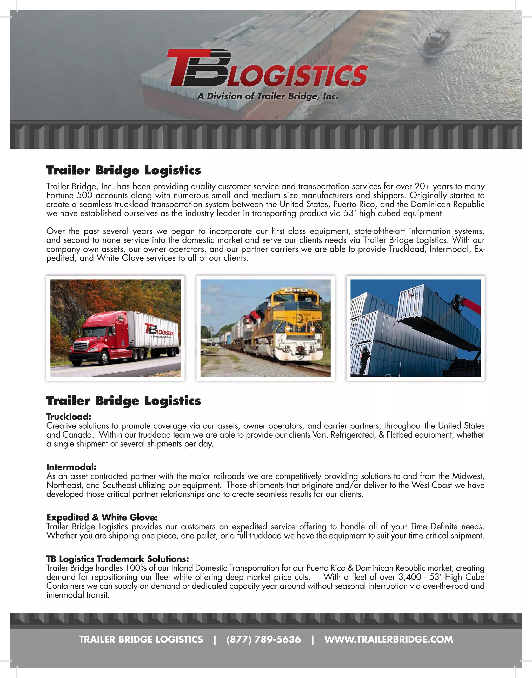 Tb logistics brochure | PDF