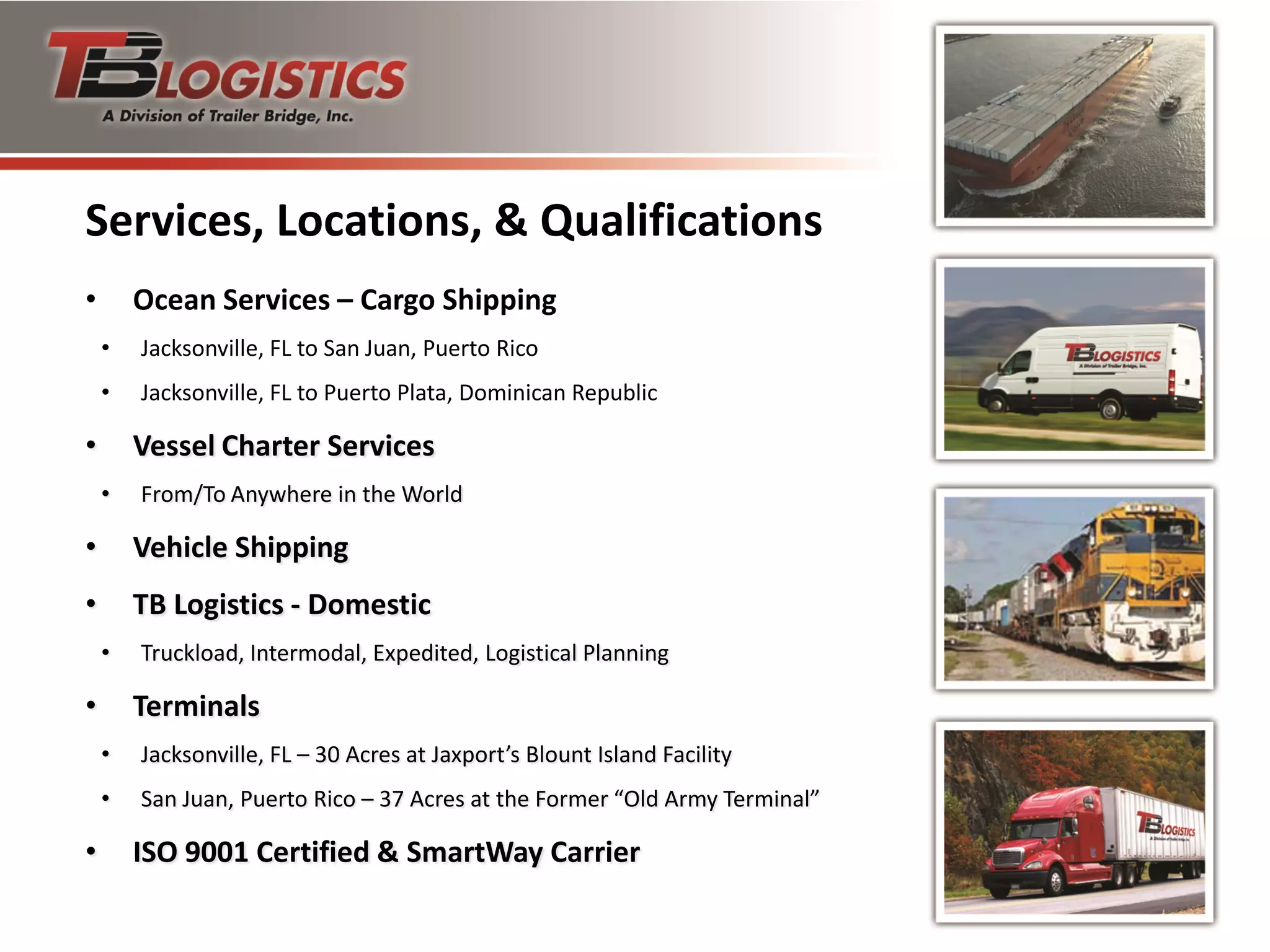 Tb logistics presentation 2012 | PDF
