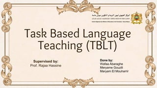 Task- Based Language Teaching (TBLT) .pptx