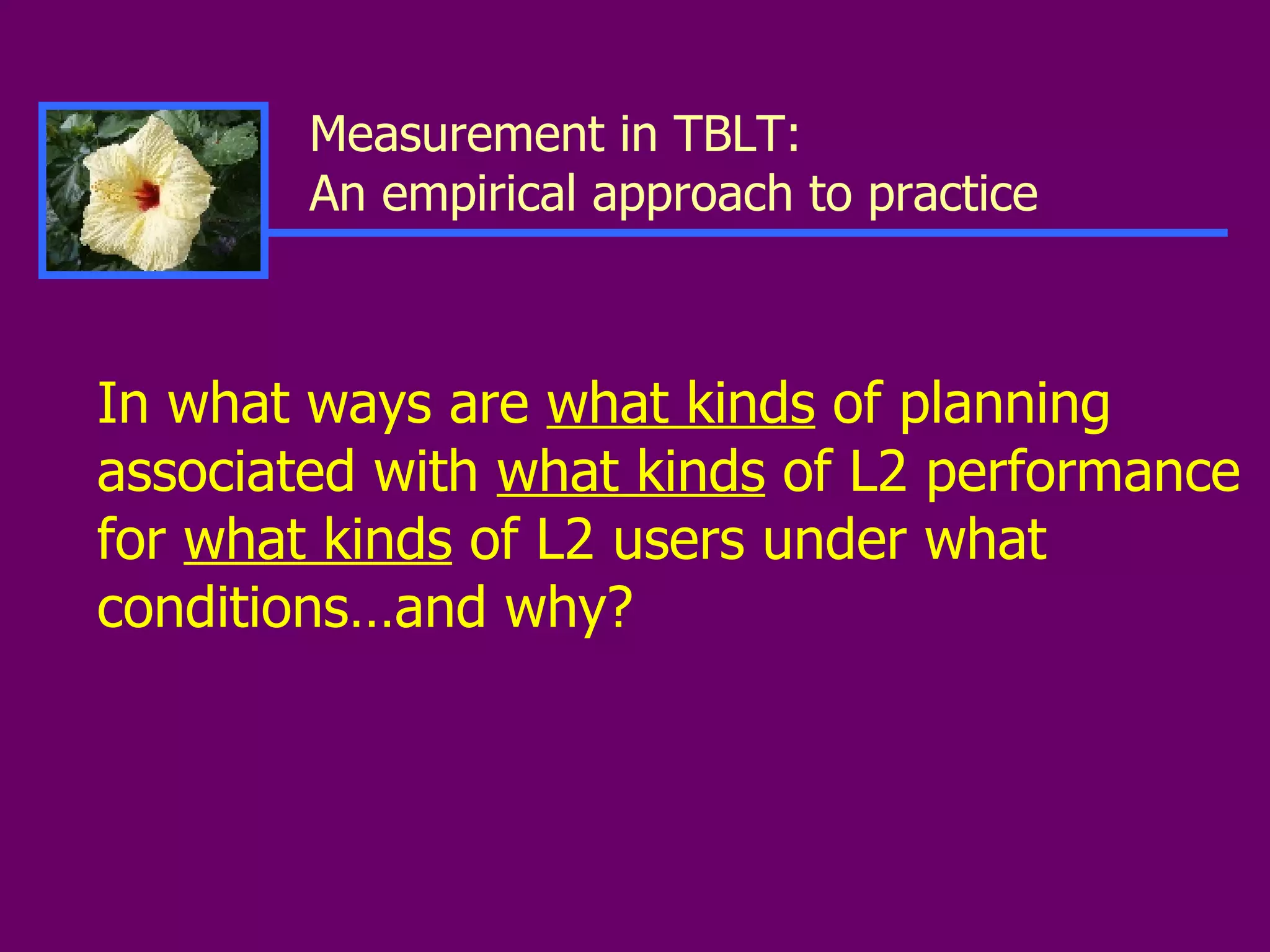 Tblt Presentation | PPT