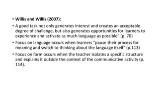 Task-Based Language Teaching (TBLT) | PPTX