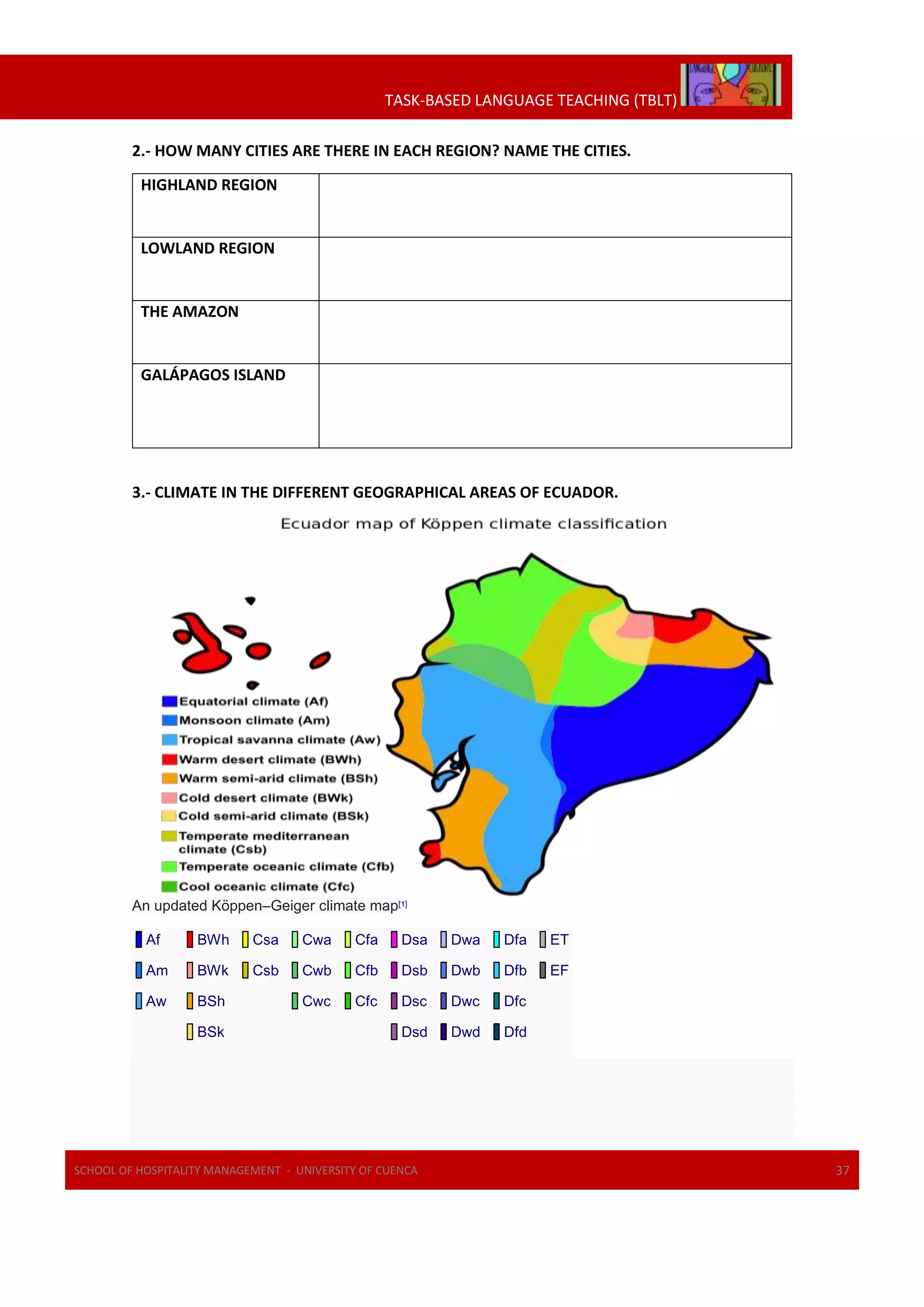Tblt instruction through cbi for first english level hospitality ...
