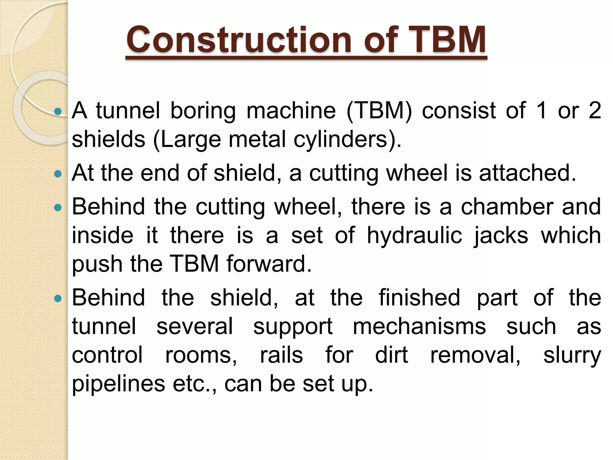 Tunnel boring machine | PPTX