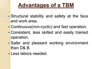 Tunnel boring machine | PPTX