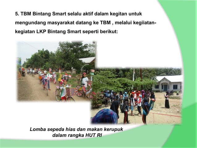 presentasi taman baca masyarakat dalam lomba TBM | PPTX