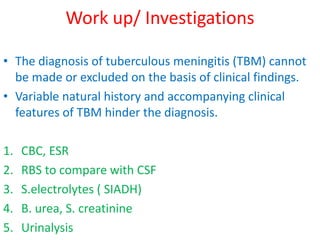 Tuberculous Meningitis (TBM) by Dr. Neel Chugh | PPT