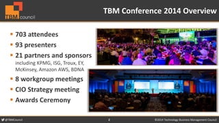 TBM Conference 2014 Executive Summary and Key Takeaways | PDF ...