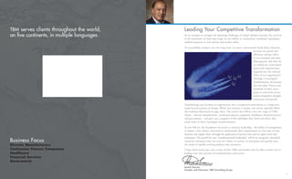 Tbm Corp Brochure | PDF