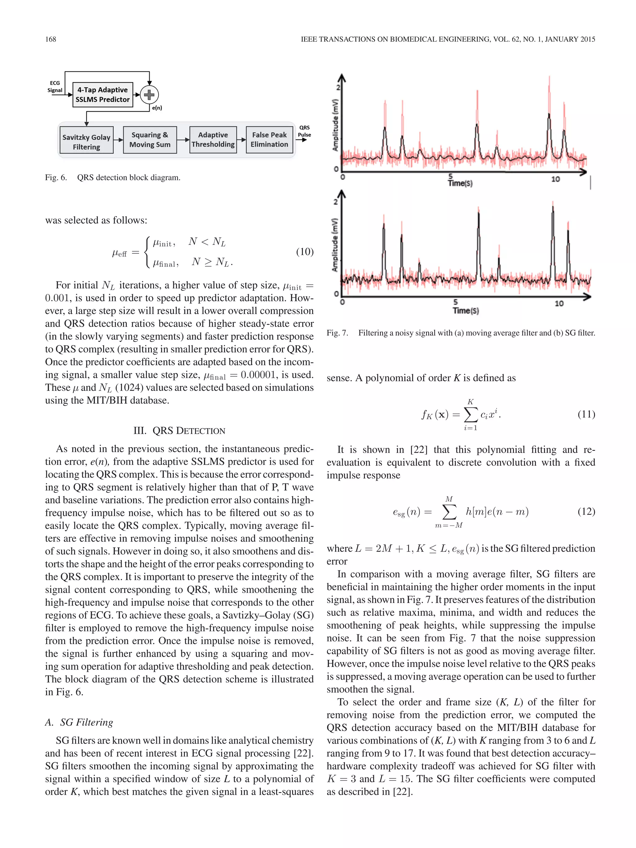 A Joint QRS Detection and Data Compression Scheme for Wearable Sensors | PDF