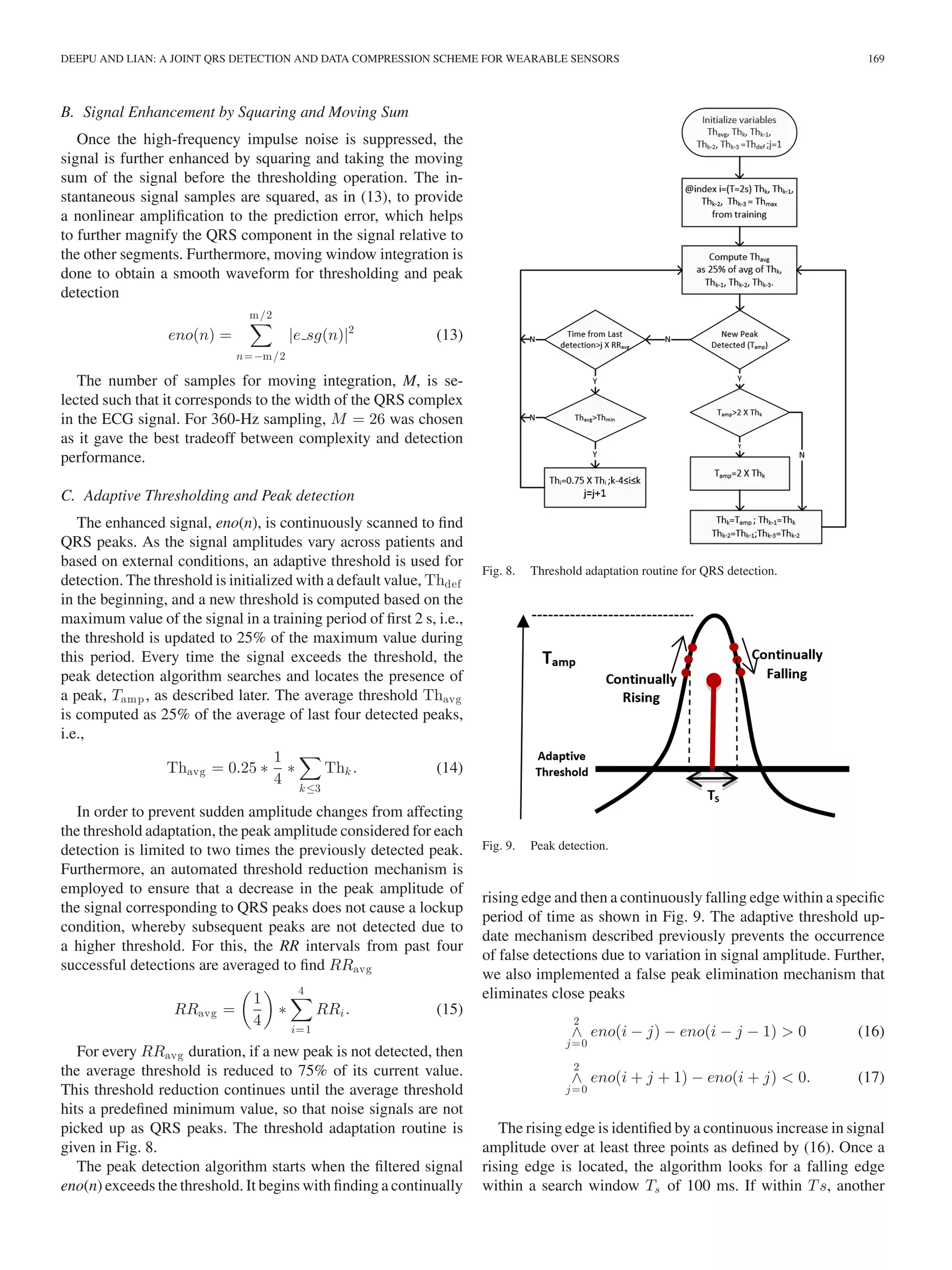 A Joint QRS Detection and Data Compression Scheme for Wearable Sensors | PDF