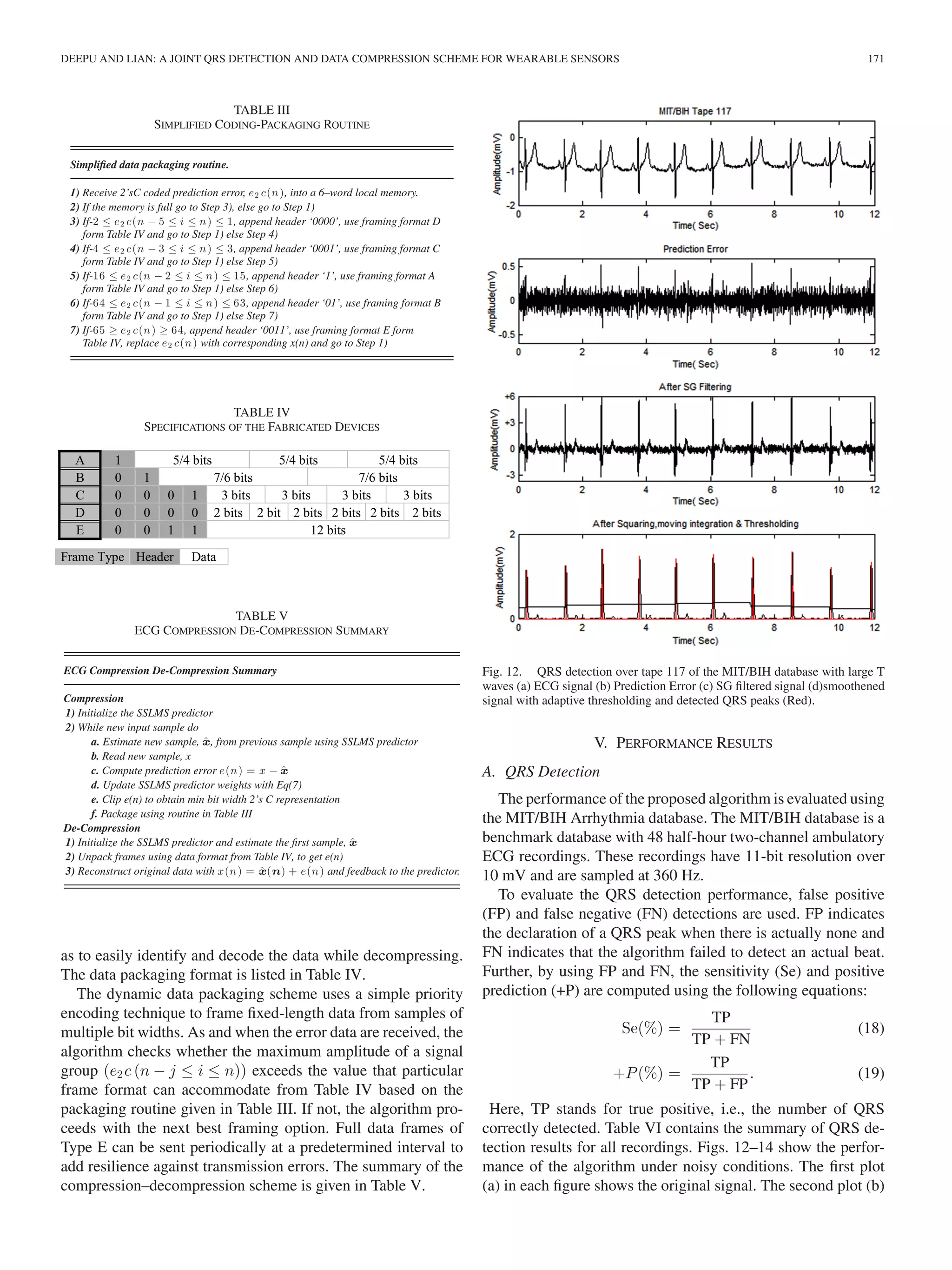 A Joint QRS Detection and Data Compression Scheme for Wearable Sensors | PDF