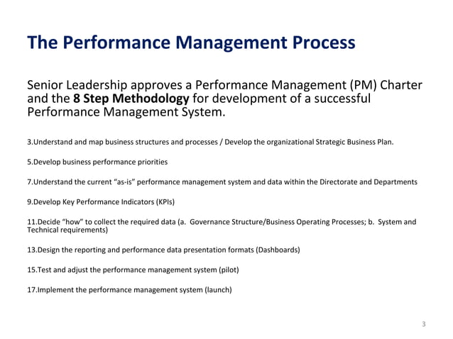 PM: Performance Indicators and Dashboard | PPT