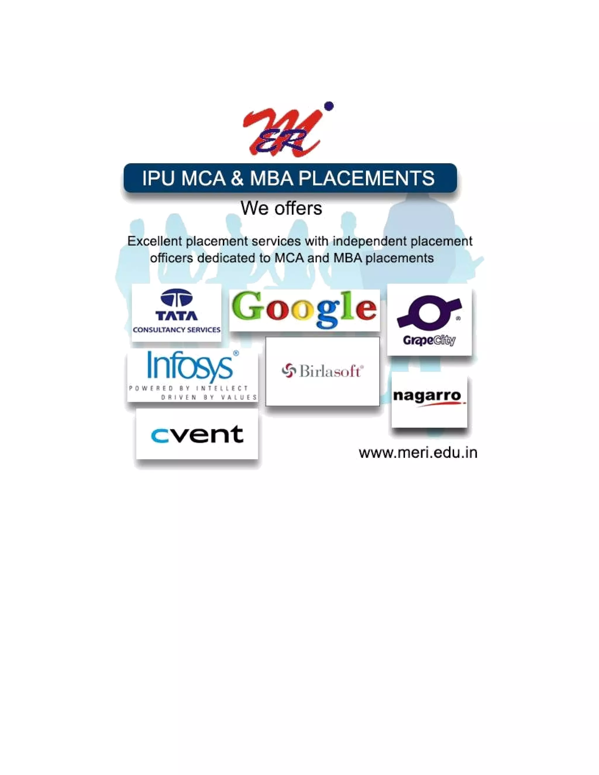 #Meri ipu mca & mba placements! | PDF