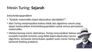 Teori Bahasa dan Otomata 12 - Turing Machine | PPTX