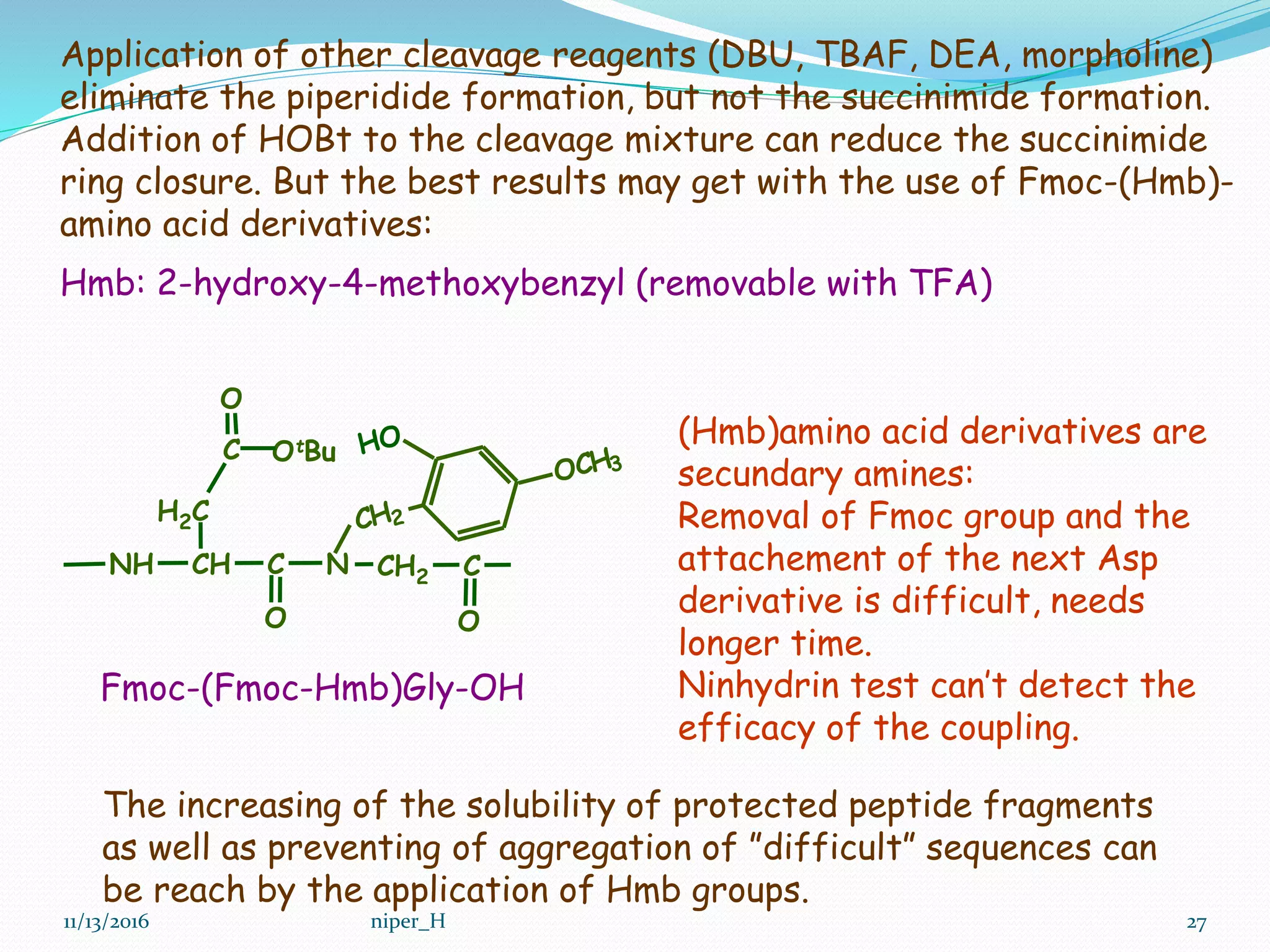 T boc fmoc protocols in peptide synthesis | PPTX