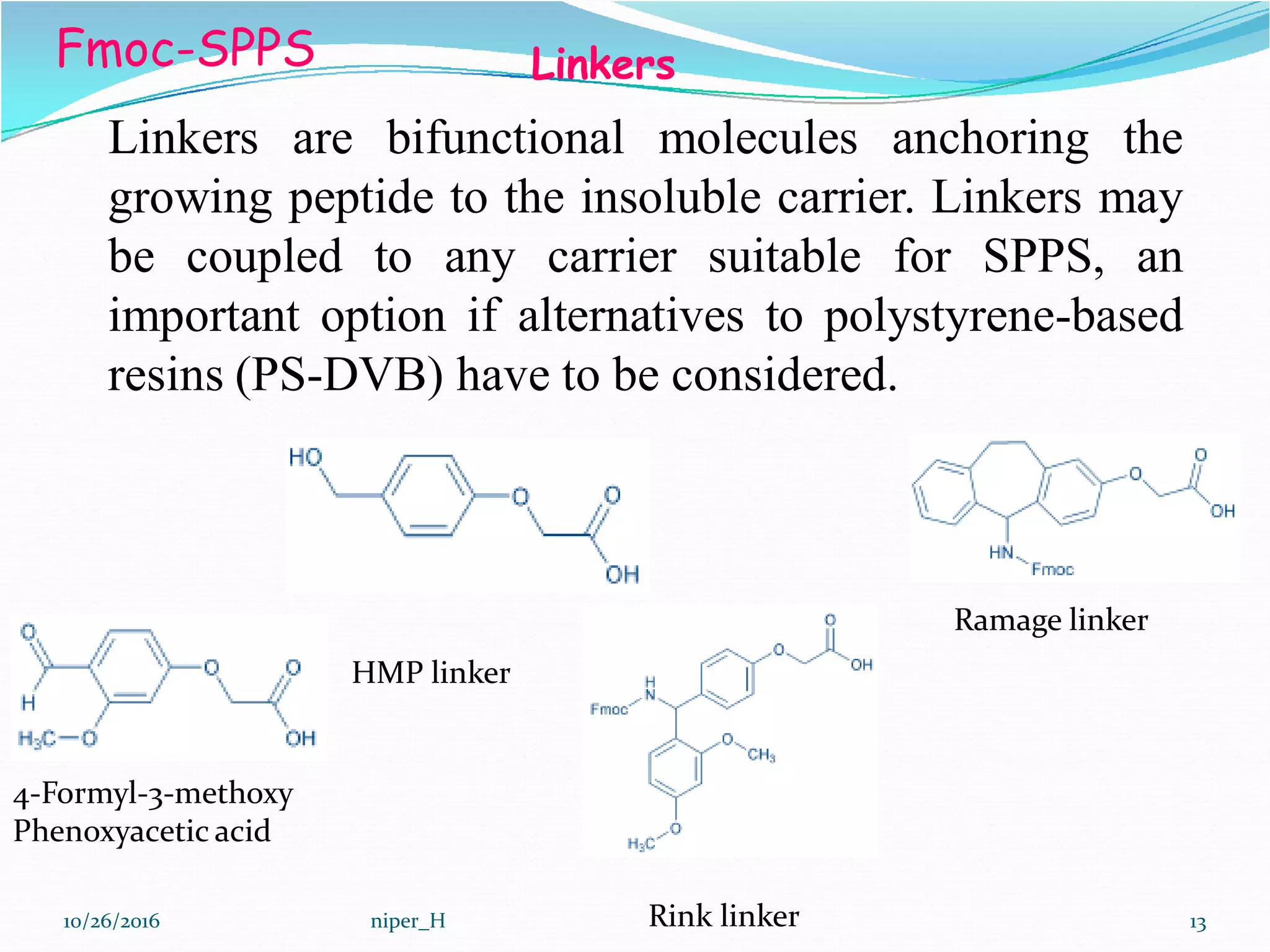 tboc fmoc protocol in solid phase peptide synthesis | PDF