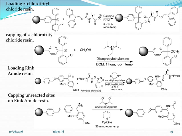 tboc fmoc protocol in solid phase peptide synthesis | PPT