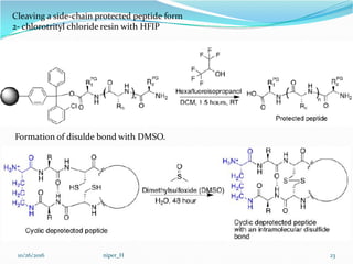 tboc fmoc protocol in solid phase peptide synthesis | PDF