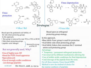 tboc fmoc protocol in solid phase peptide synthesis | PDF