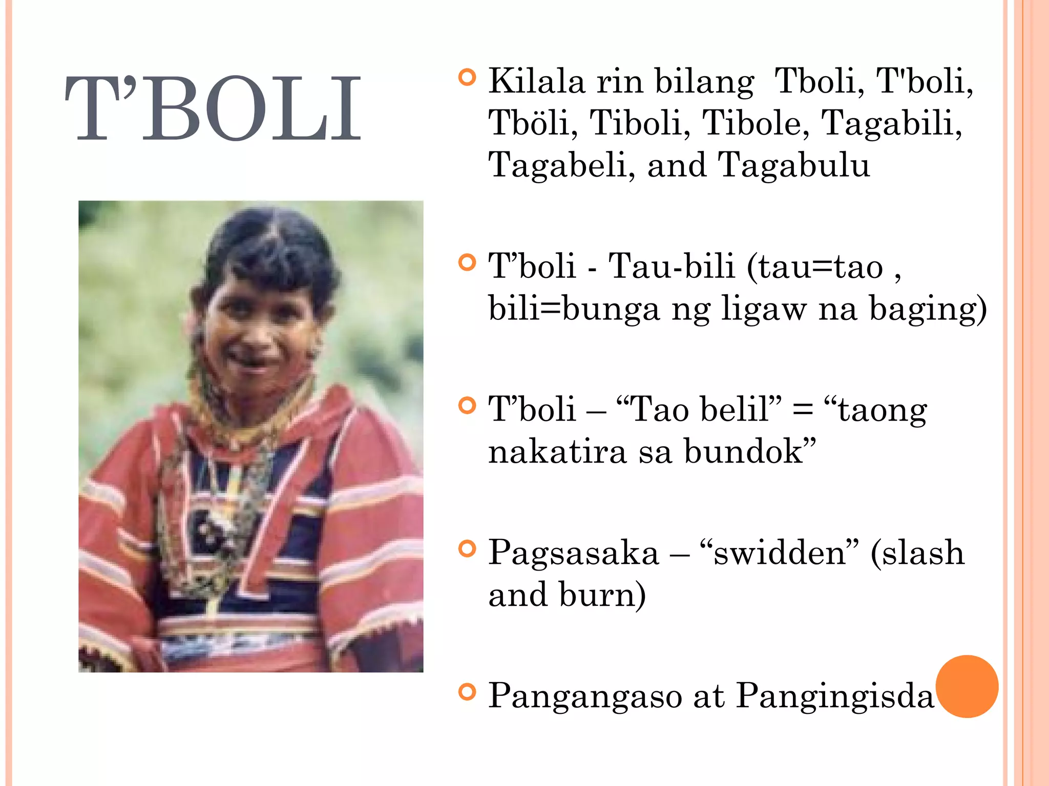 T boli Report | PPT