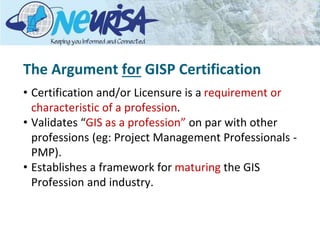 To be or not to be...a certified GISP | PPTX