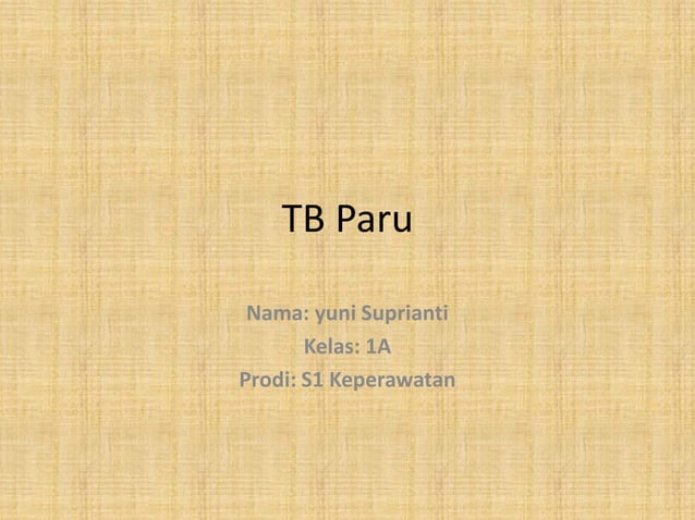 Tb paru | PDF