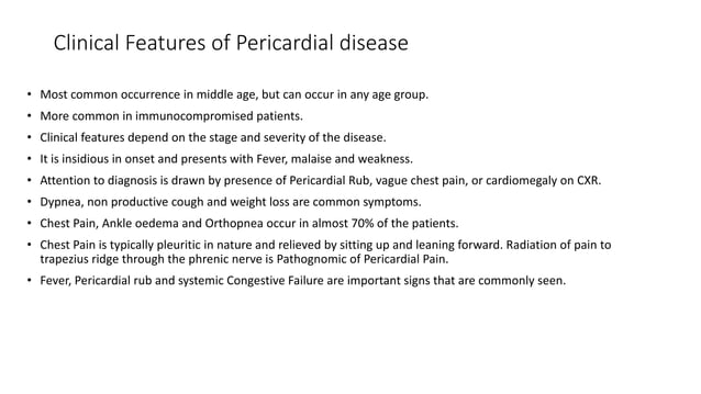 TB Pericarditis.pptx | Heart and Cardiovascular Diseases | Diseases and ...