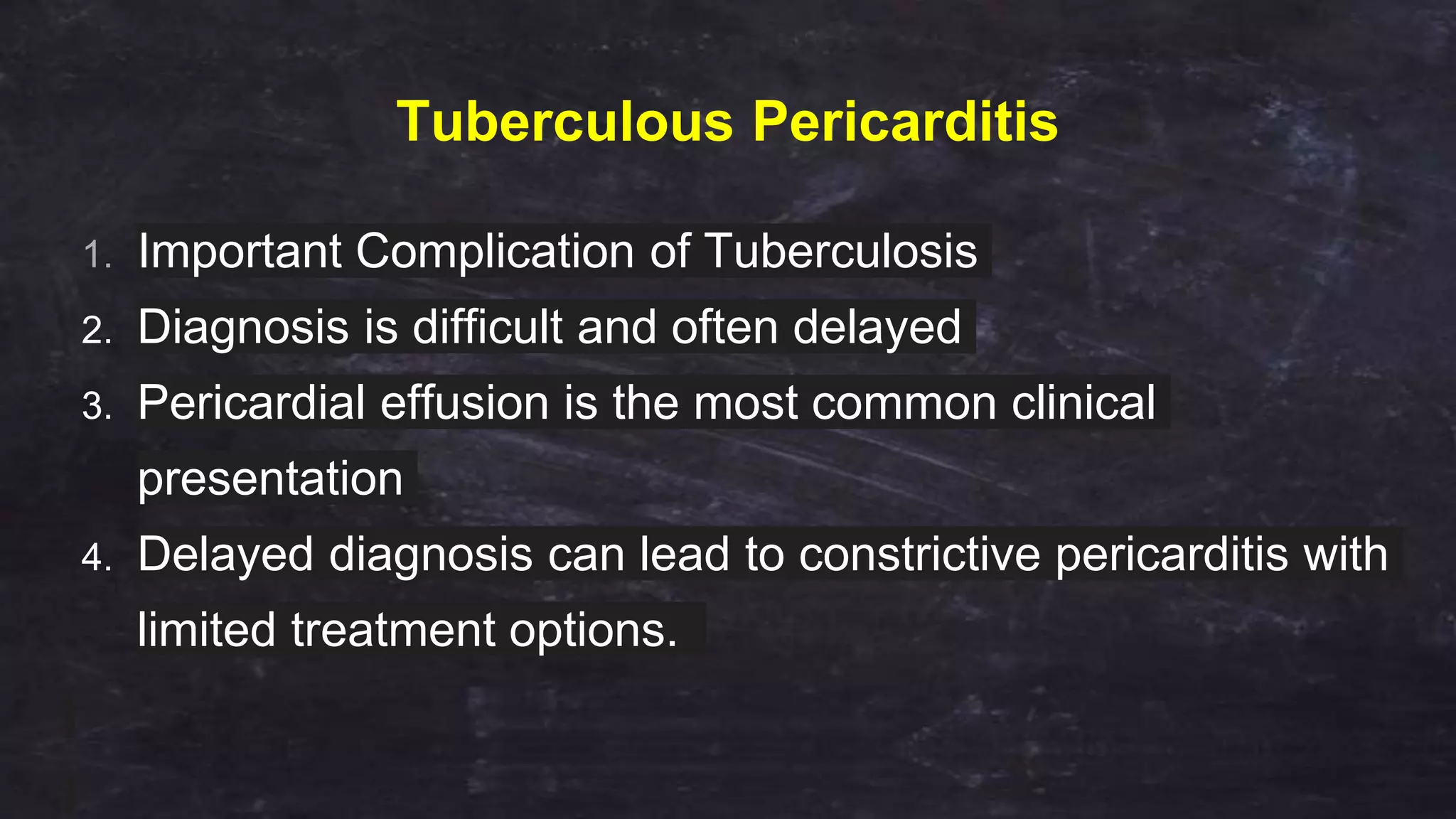 Tb Pericarditis | PPTX