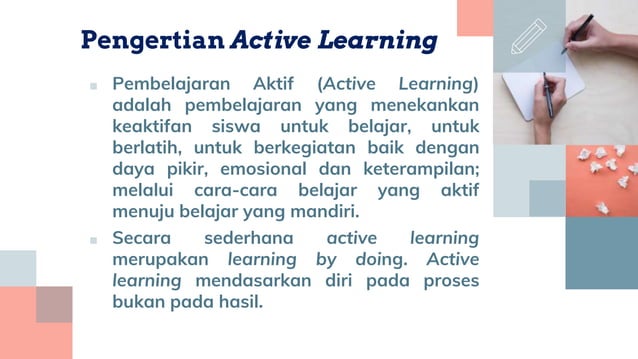 Model Pembelajaran Active Learning Kelas Ppt