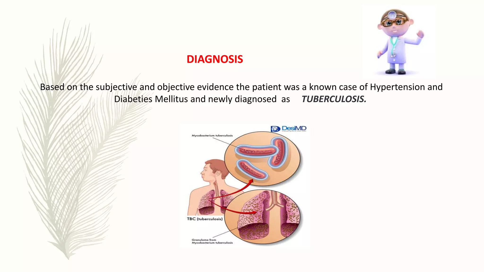 case presentation on PULMONARY TUBERCULOSIS | PPTX