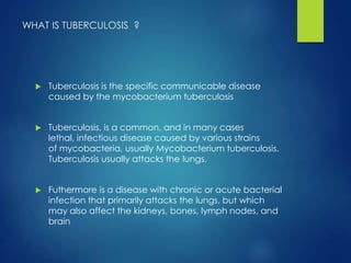 Tb presentation | PPTX | Lung and Respiratory Health | Diseases and ...