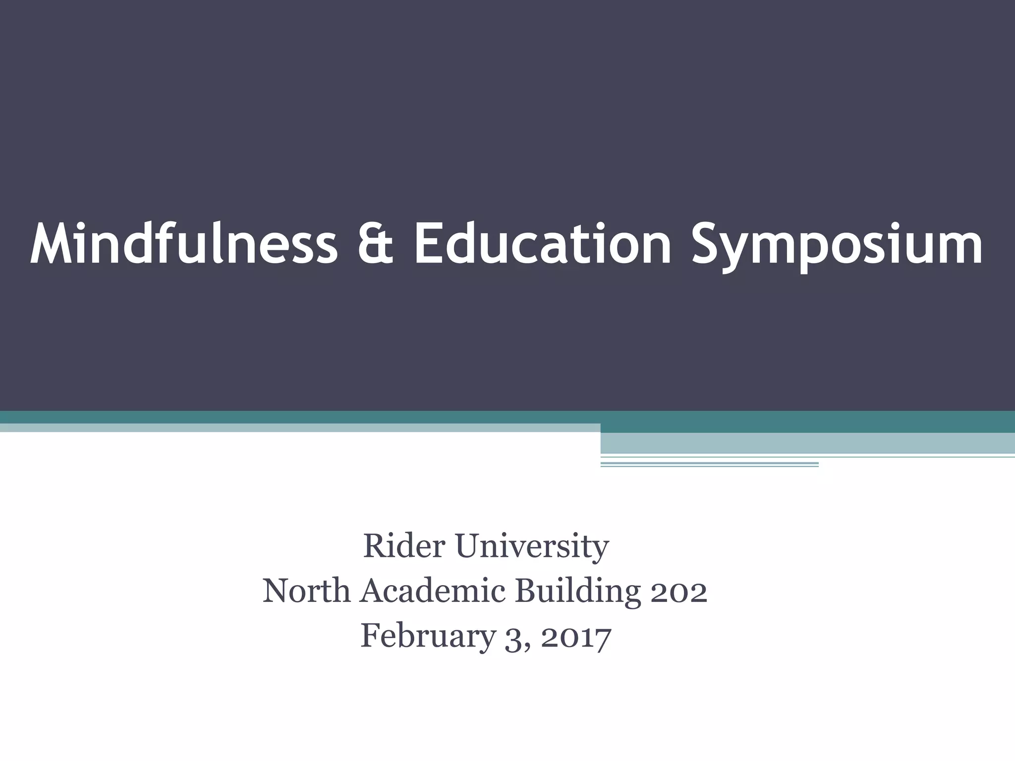 Mindfulness & Education | PPT