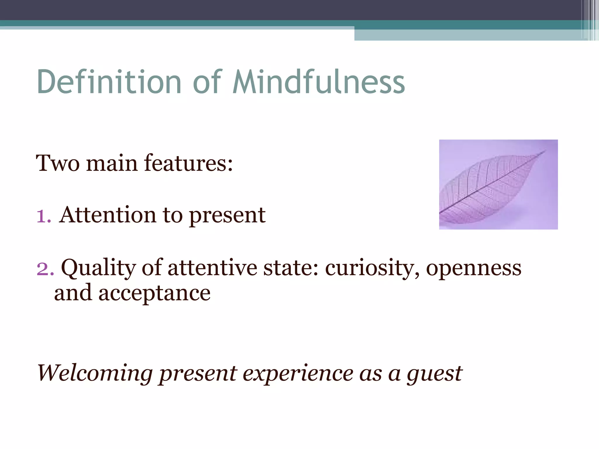 Mindfulness & Education | PPT