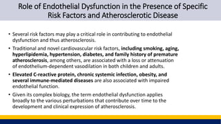Endothelial Function and Dysfunction | PPTX