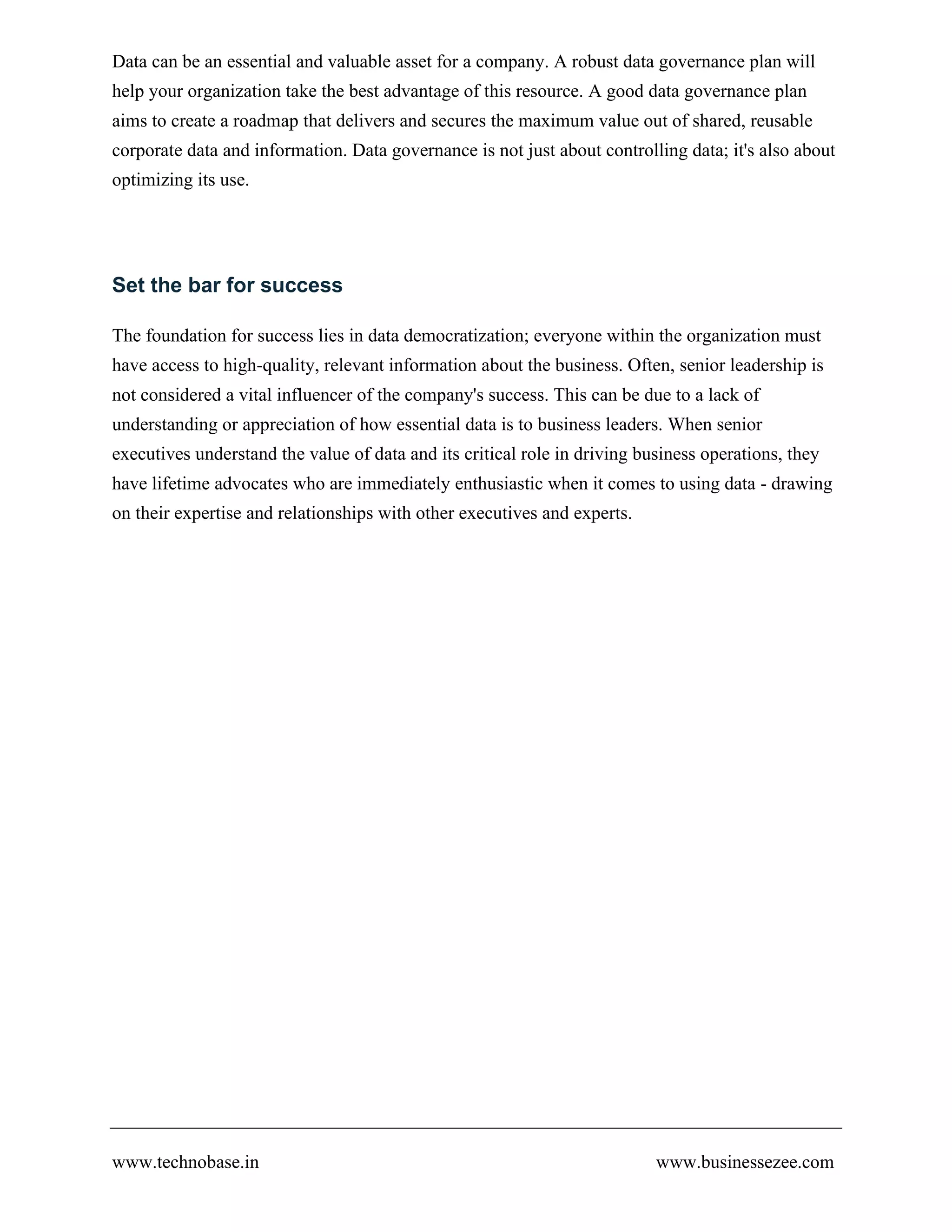 data democratization | cloud solutions | data governance | PDF | Databases | Computer Software ...