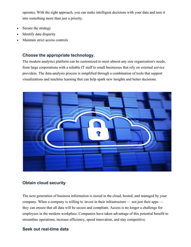 data democratization | cloud solutions | data governance | PDF | Databases | Computer Software ...