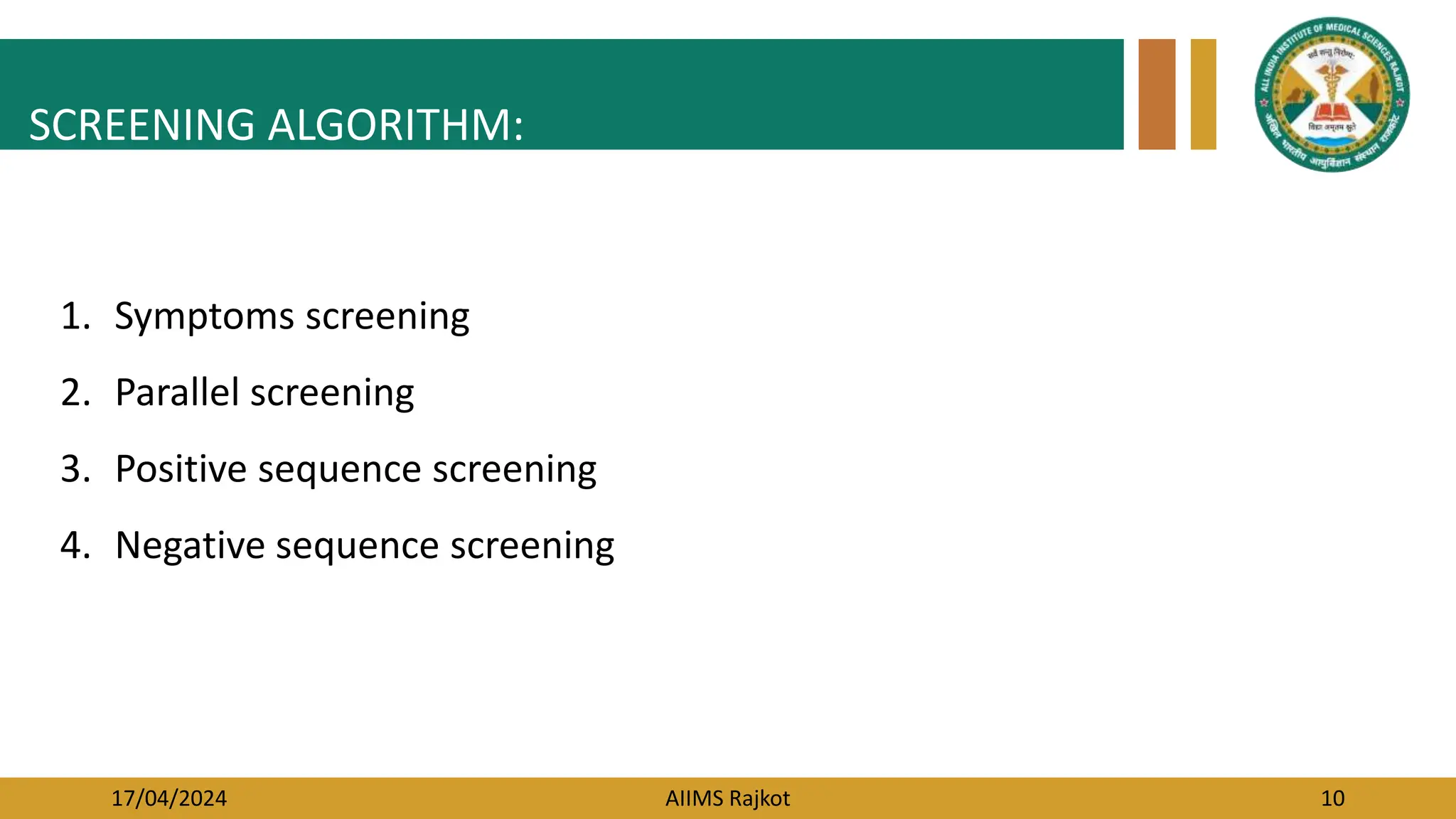 Tuberculosis screening in high risk populations as per NTEP and | PPTX