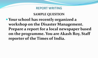 CBSE and TBSE writing section Rules and Examples | PPT