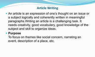CBSE and TBSE writing section Rules and Examples | PPT